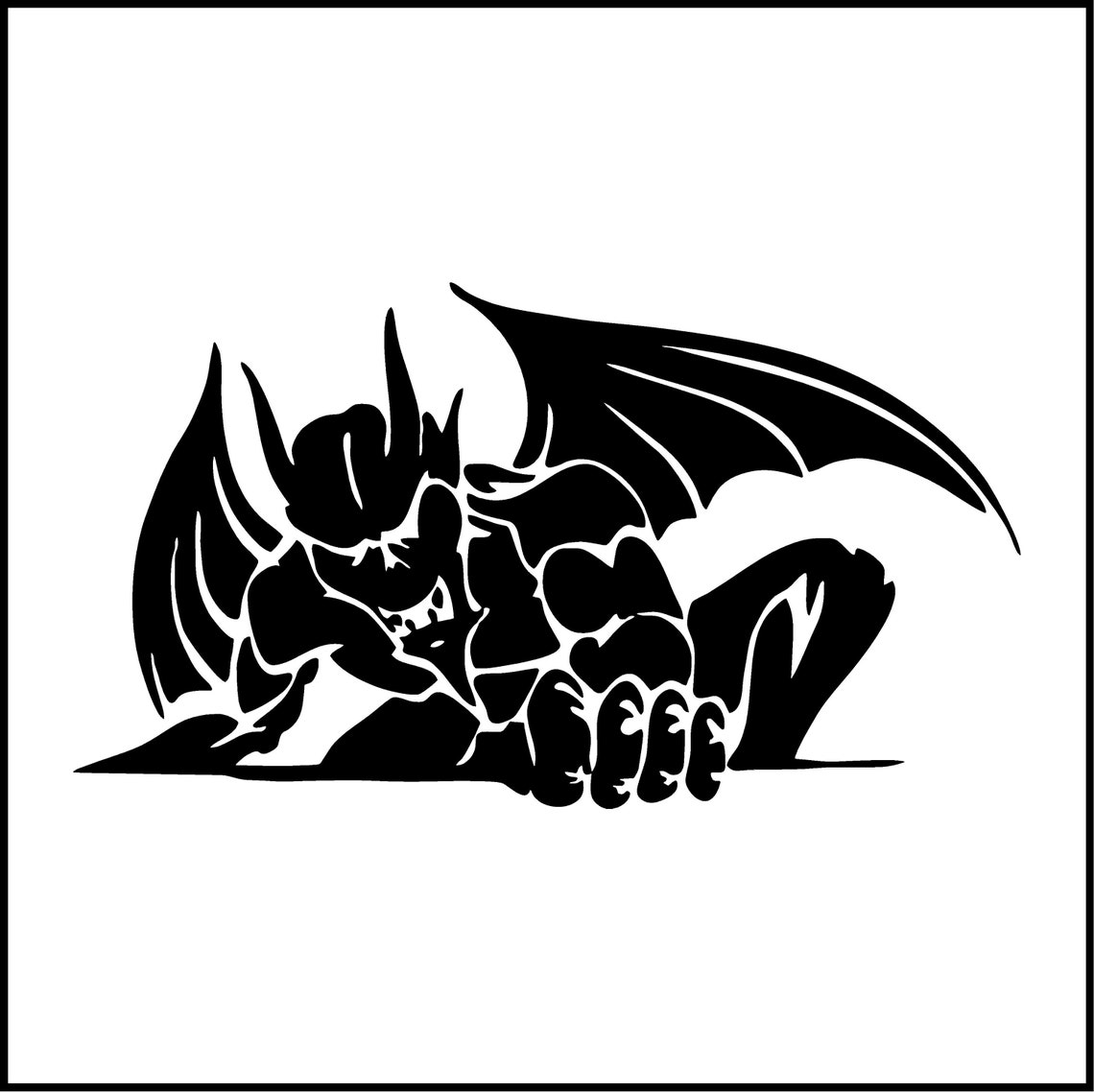 Gargoyle Vinyl Decal - Etsy
