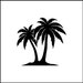 Palm Trees Vinyl Decal/sticker for - Etsy