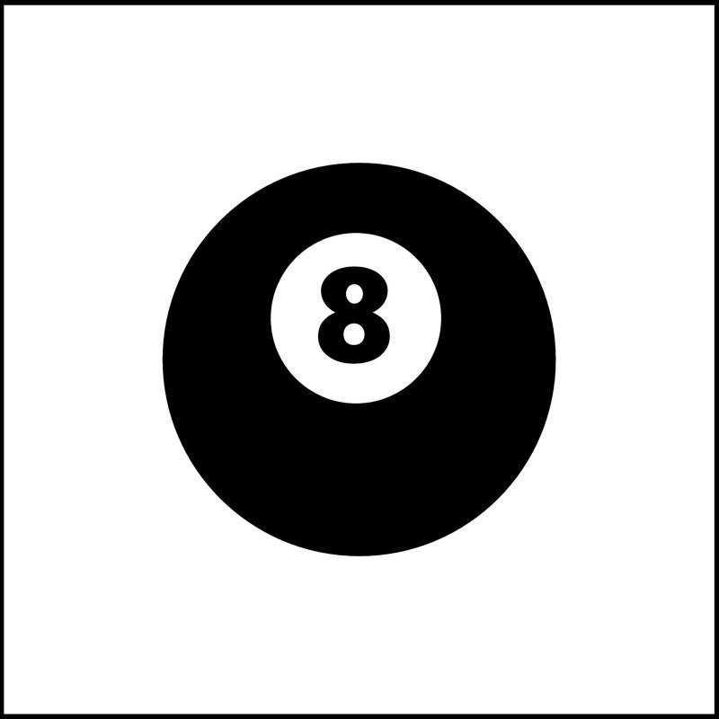 8 Ball Decal - Etsy