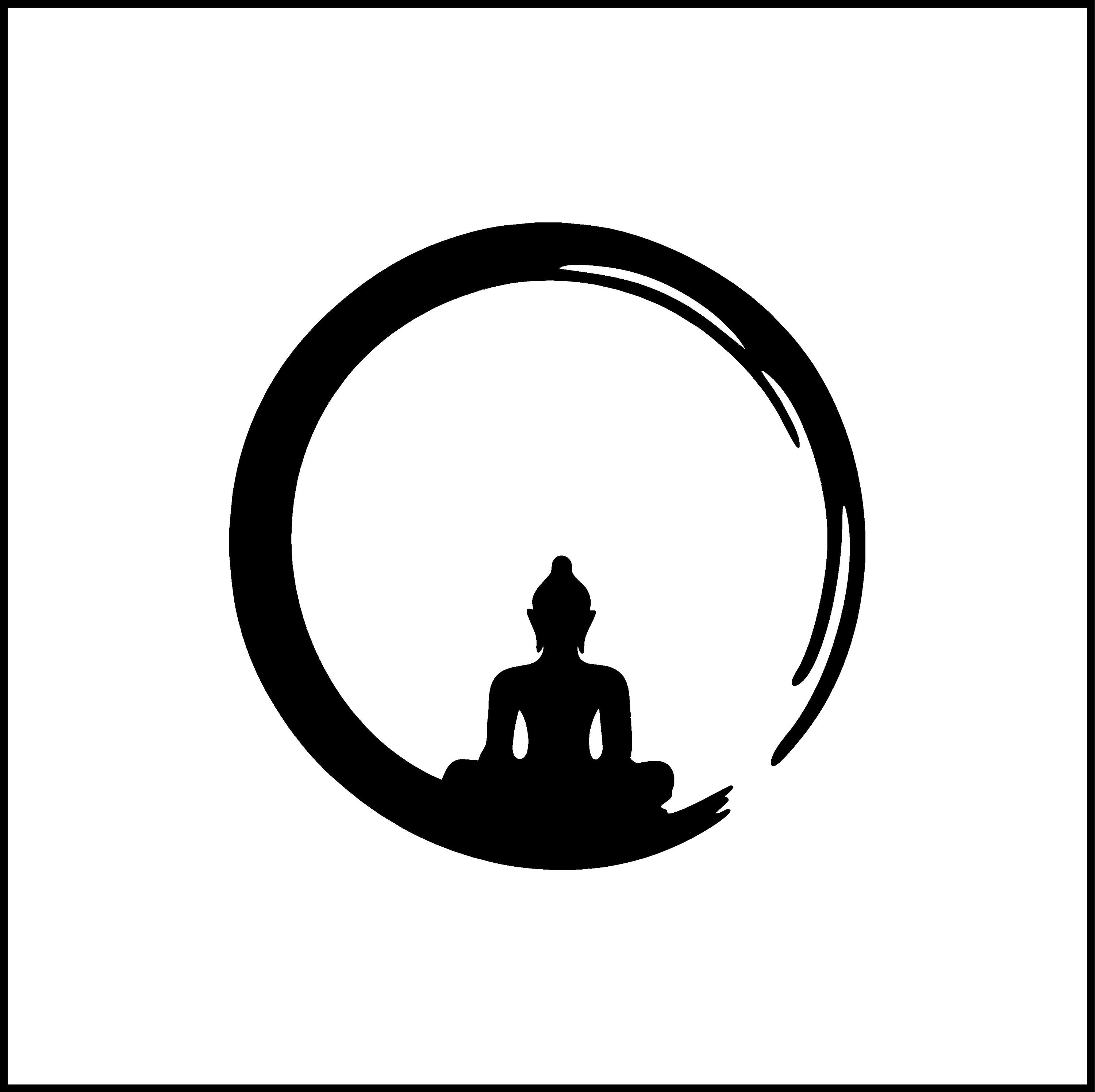 Buddha in A Circle Vinyl Decal - Etsy