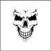 Skull Face Vinyl Decal/sticker for Laptop/car/truck/rv/motorhome ...
