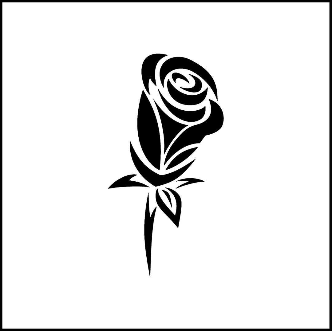 Rose Flower 2 Vinyl Decal/sticker for Laptop/car/truck/rv/motorhome ...
