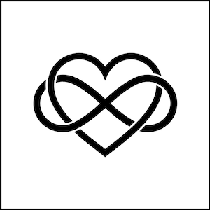 Infinity Heart Symbol Logo Vinyl Decal/sticker for Laptop/car/truck/rv ...