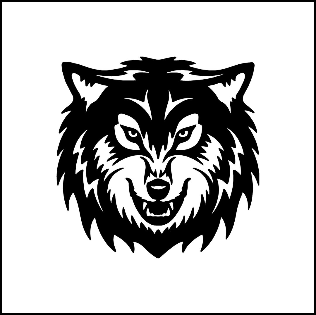 Wolf Head Snarling Vinyl Decal/sticker for Laptop/car/truck/rv ...