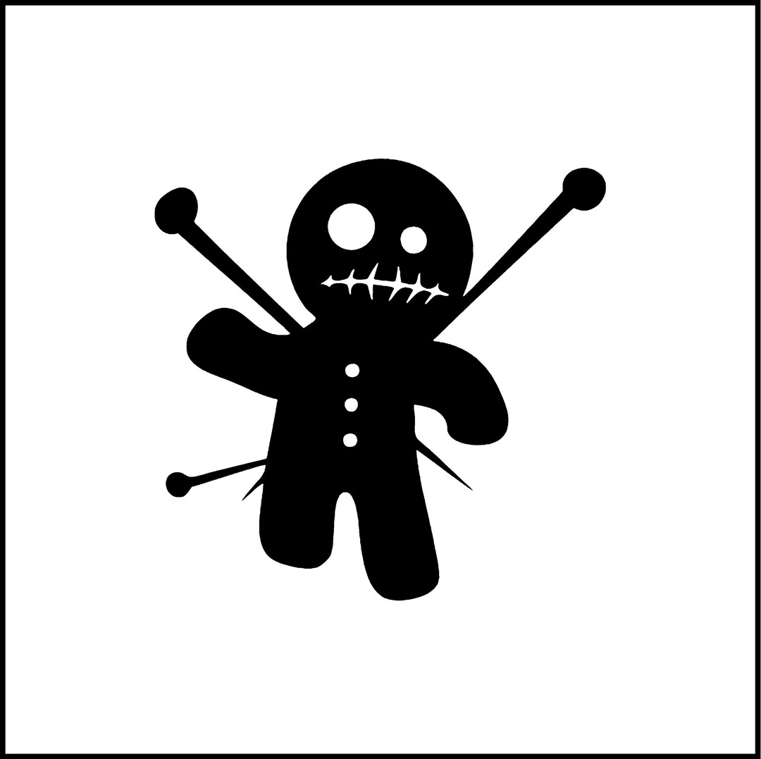 Voodoo Doll Vinyl Decal/sticker for Laptop/car/truck/rv/motorhome ...