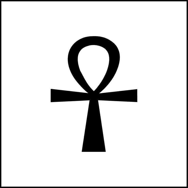 Ankh Symbol Key of Life Egyptian Hieroglyphic Vinyl - Etsy