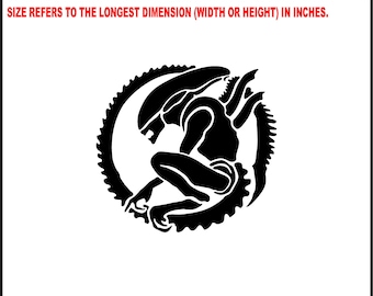 Alien Movie Symbol Silhouette 2 Vinyl Decal/sticker for | Etsy