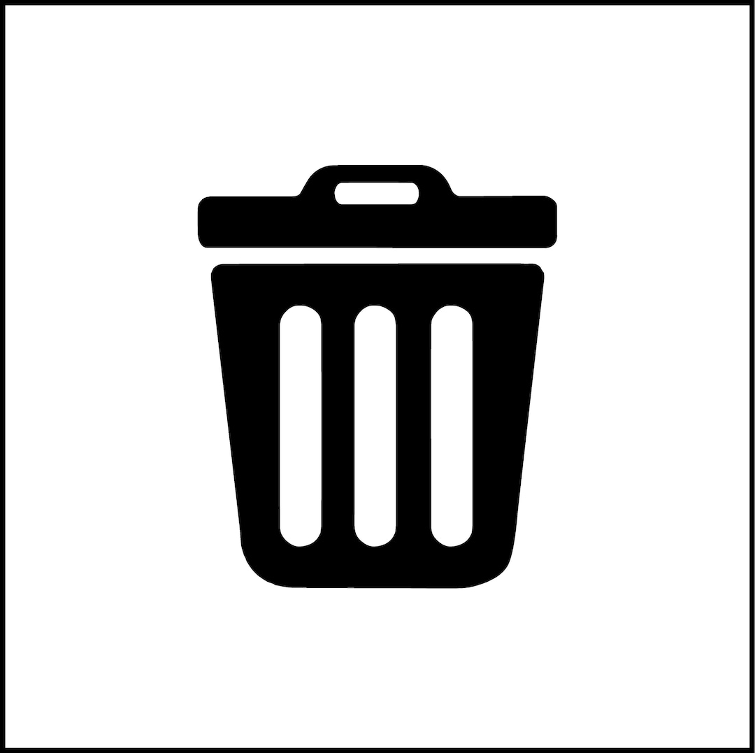 Trash Bin Garbage Can Vinyl Decal/sticker for Laptop/car/truck/rv ...