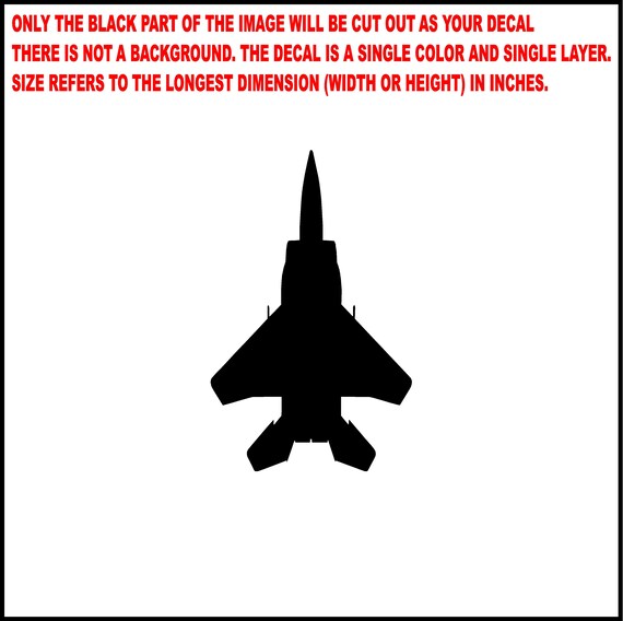 Fighter Jet Vinyl Decal/sticker for - Etsy