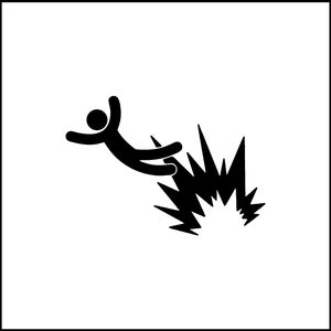 Guy on Fire Funny Vinyl Decal/sticker for Laptop/car/truck/rv/motorhome ...