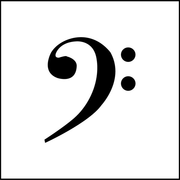 Bass Clef - Etsy