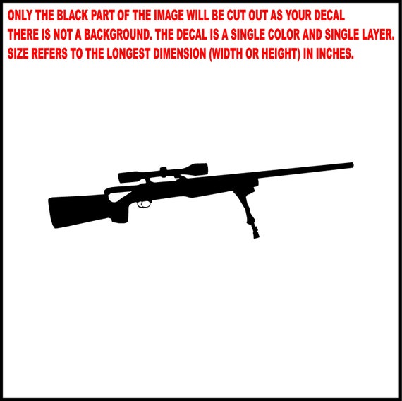 Sniper Rifle Vinyl Decal/sticker for - Etsy