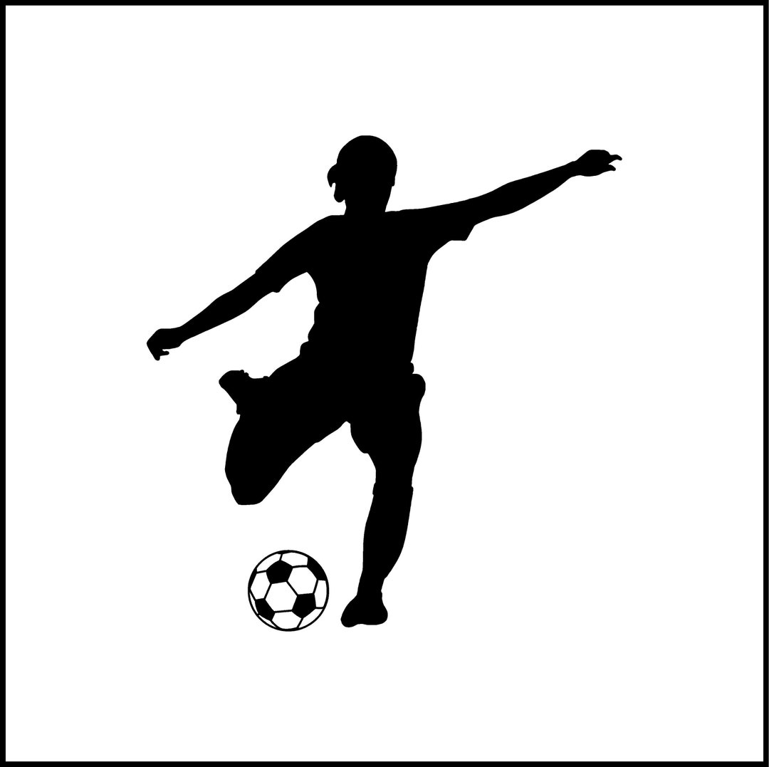Soccer Player Vinyl Decal/sticker for Laptop/car/truck/rv/motorhome ...