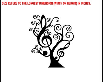 Treble Clef Music Note Vinyl Decal/sticker for | Etsy