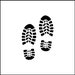 Boot Tracks Shoe Prints Vinyl Decal - Etsy