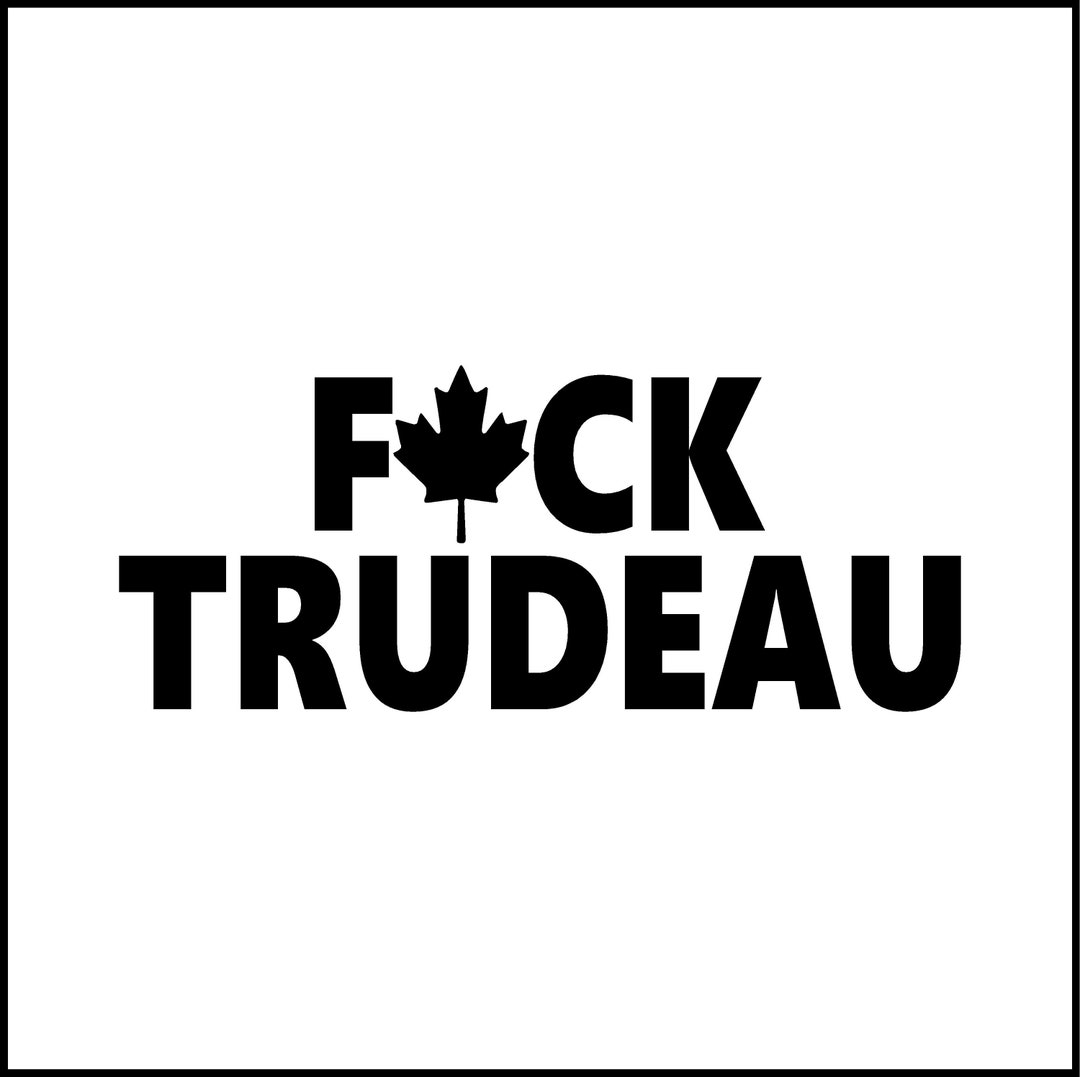 Fuk Trudeau Maple Leaf Vinyl Decal/sticker for Laptop/car/truck/rv ...