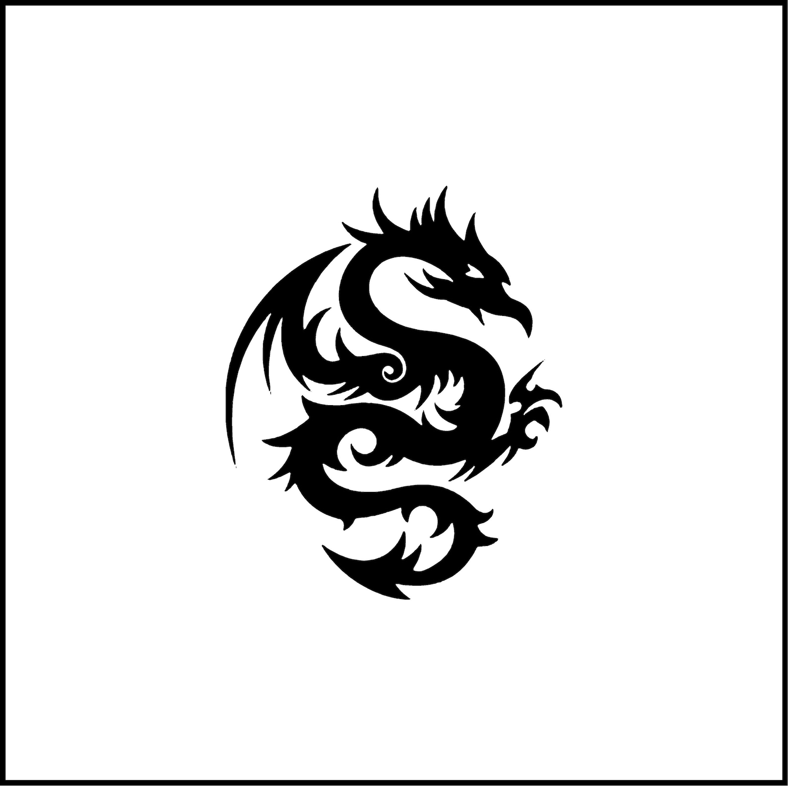 Dragon Vinyl Decal/sticker for Laptop/car/truck/rv/motorhome/windows ...