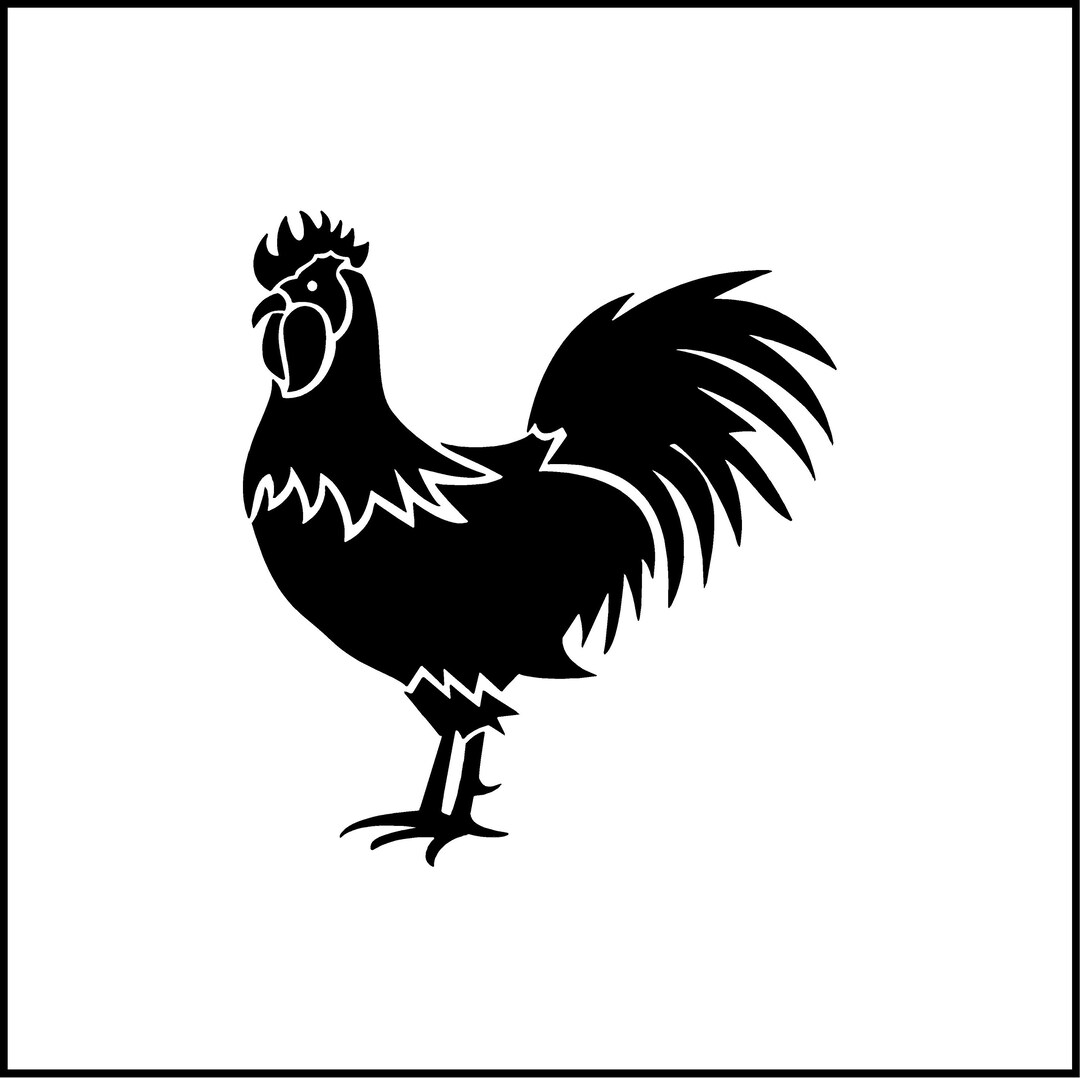 Rooster Vinyl Decal/sticker for Laptop/car/truck/rv/motorhome/windows ...