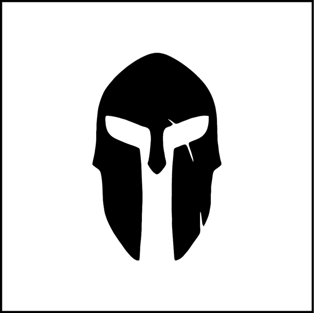 Spartan Sparta Warrior Fighter Helmet Vinyl Decal - Etsy