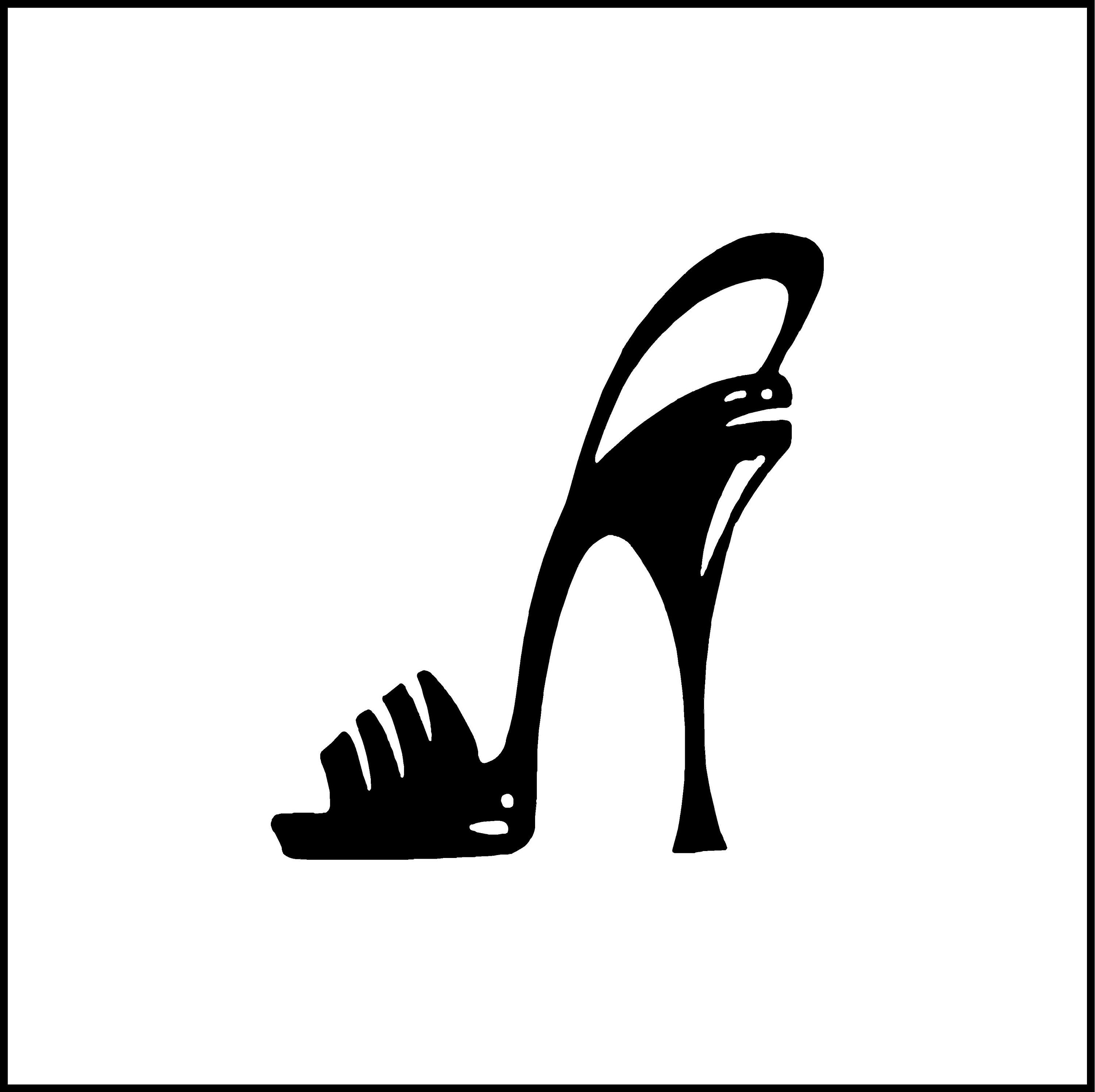 High Heel Stiletto Shoe Vinyl Decal - Etsy