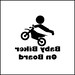 Baby Biker on Board Vinyl Decal/sticker for Laptop/car/truck/rv ...