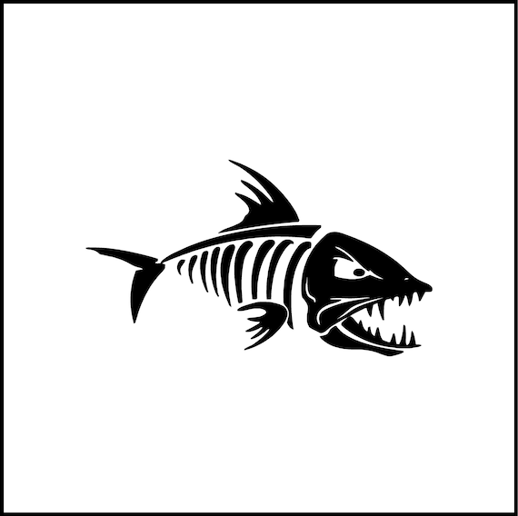 Fishbone Vinyl Decal