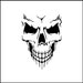 Skull Face Vinyl Decal - Etsy