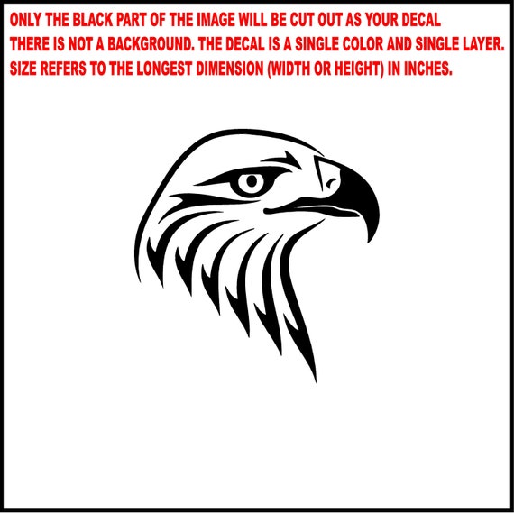 Eagle Head/face Vinyl Decal/sticker for | Etsy