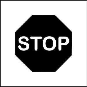 Stop Sign Octagon Vinyl Decal - Etsy