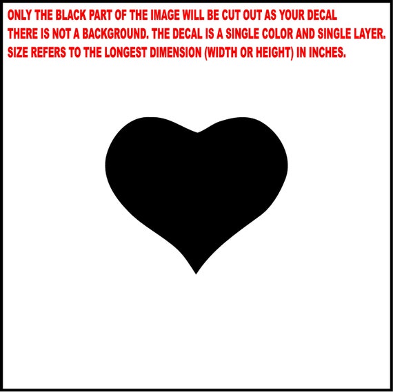 Heart Love Vinyl Decal/sticker for - Etsy