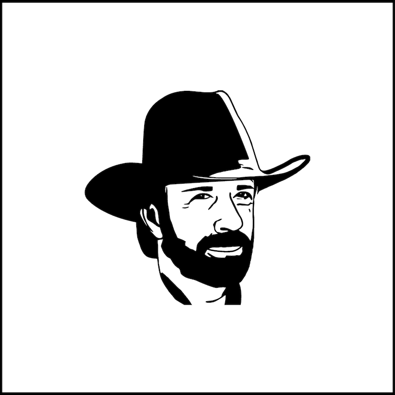 Chuck Norris Svg - Etsy