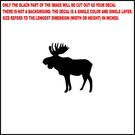 Moose Vinyl Decal/sticker for | Etsy