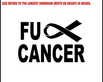Fu Cancer Sticker - Etsy