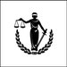 Blind Lady Justice With Law Scales and Sword Symbol/logo Vinyl Decal ...