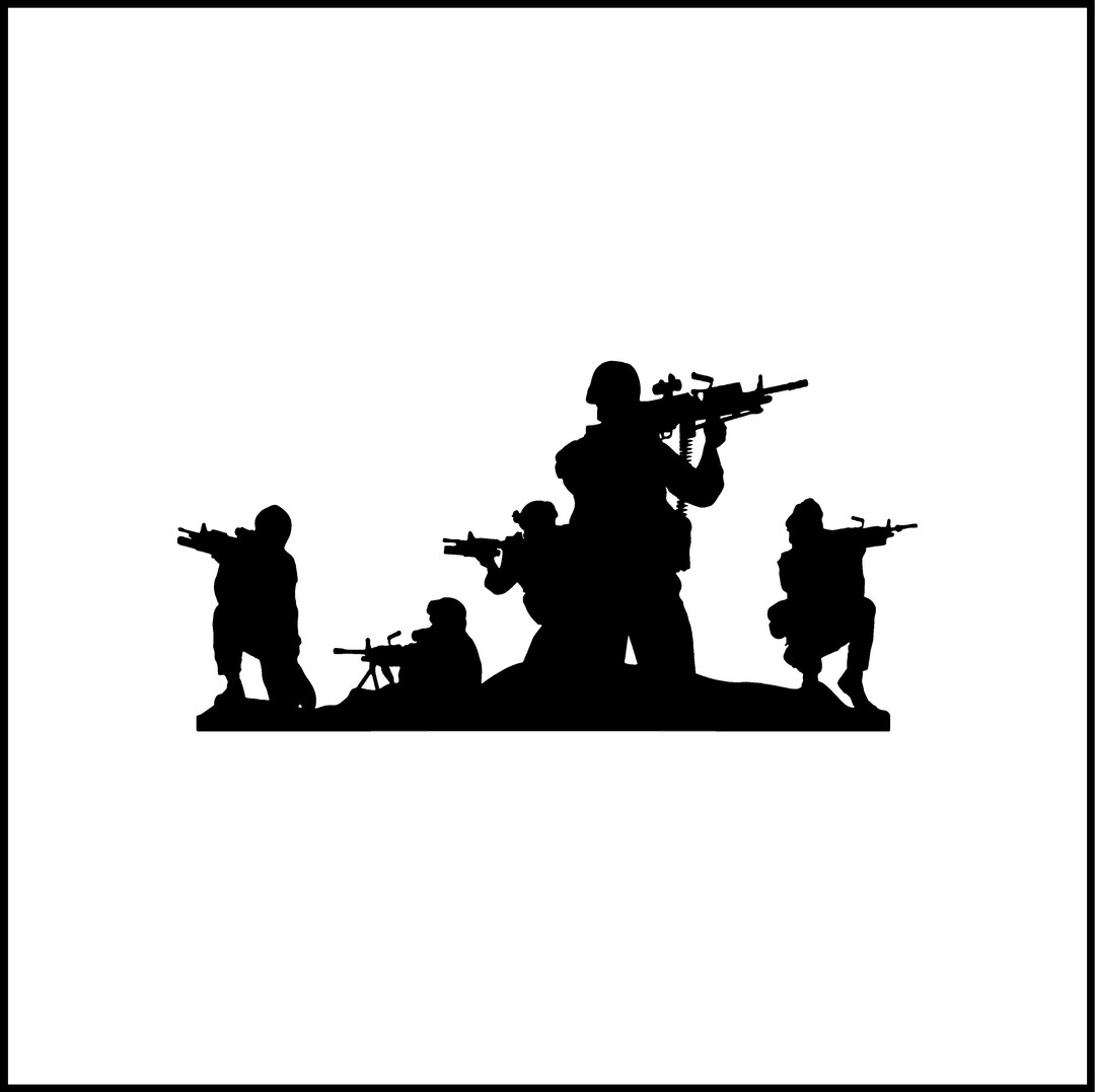 Army Guys Soldiers Vinyl Decal/sticker for Laptop/car/truck/rv ...