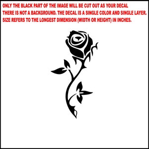 Rose Flower Vinyl Decal/sticker for - Etsy