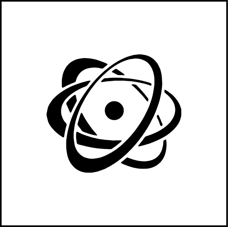 Chemical Science Atom Symbol Vinyl Decal - Etsy