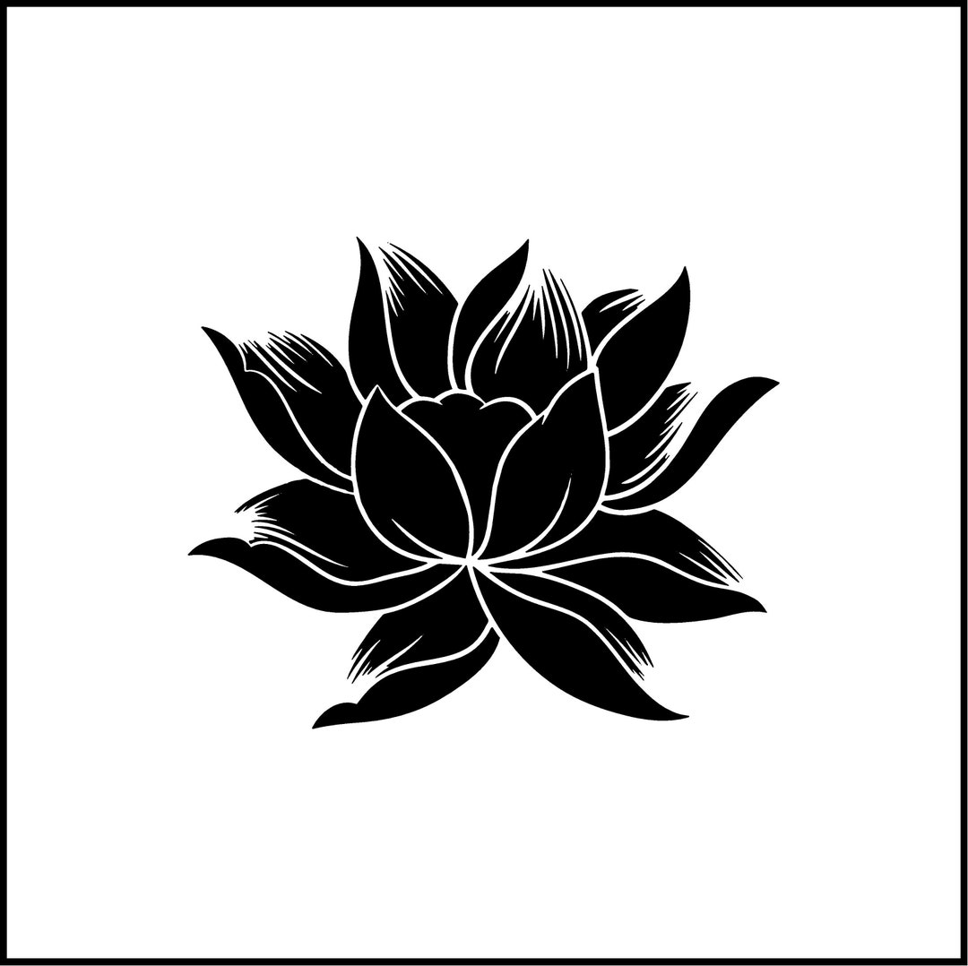 Lotus Flower Vinyl Decal Sticker For Laptop Car Truck Rv Motorhome