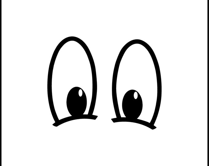 Eyes Decal, Eyes and Lashes Vinyl Car Decal, Eyes Vinyl Decal, Eyes and ...