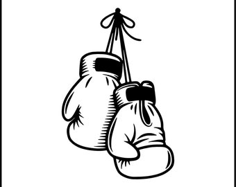 Boxing Gloves Decal - Etsy