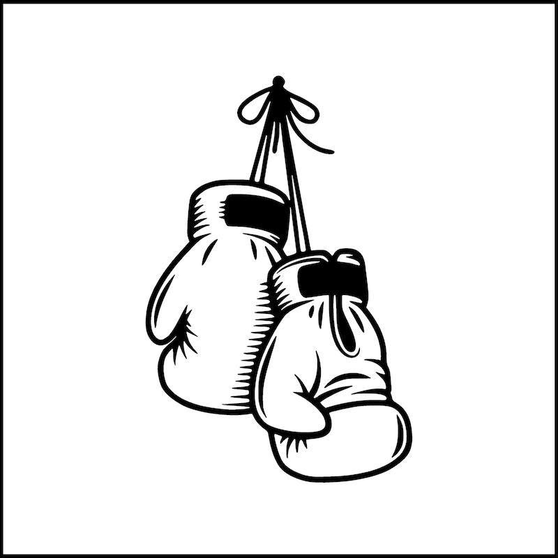 Boxing Gloves Decal - Etsy
