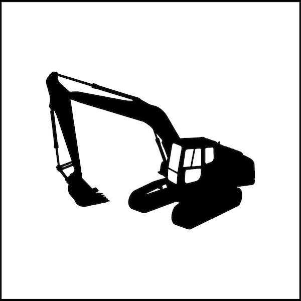 Excavator Sticker - Etsy