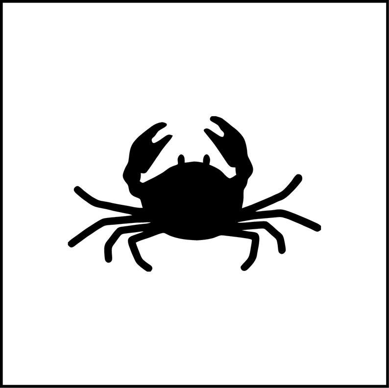 Crab Vinyl Decal/sticker for - Etsy