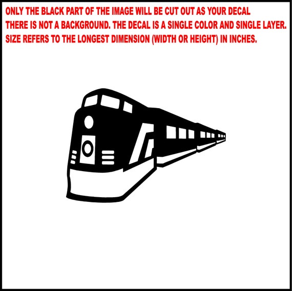 Train Locomotive Vinyl Decal/sticker for - Etsy