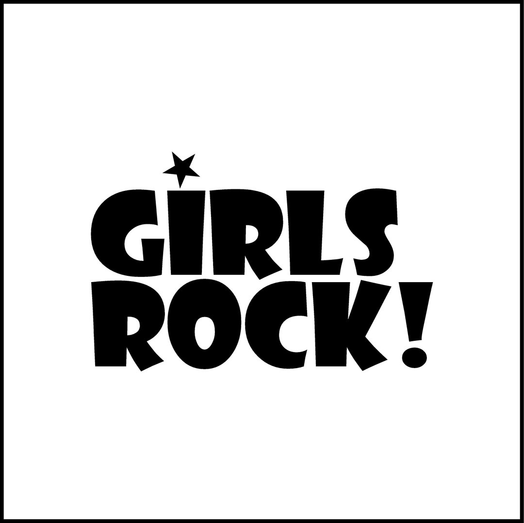 Girls Rock! Vinyl Decal - Etsy