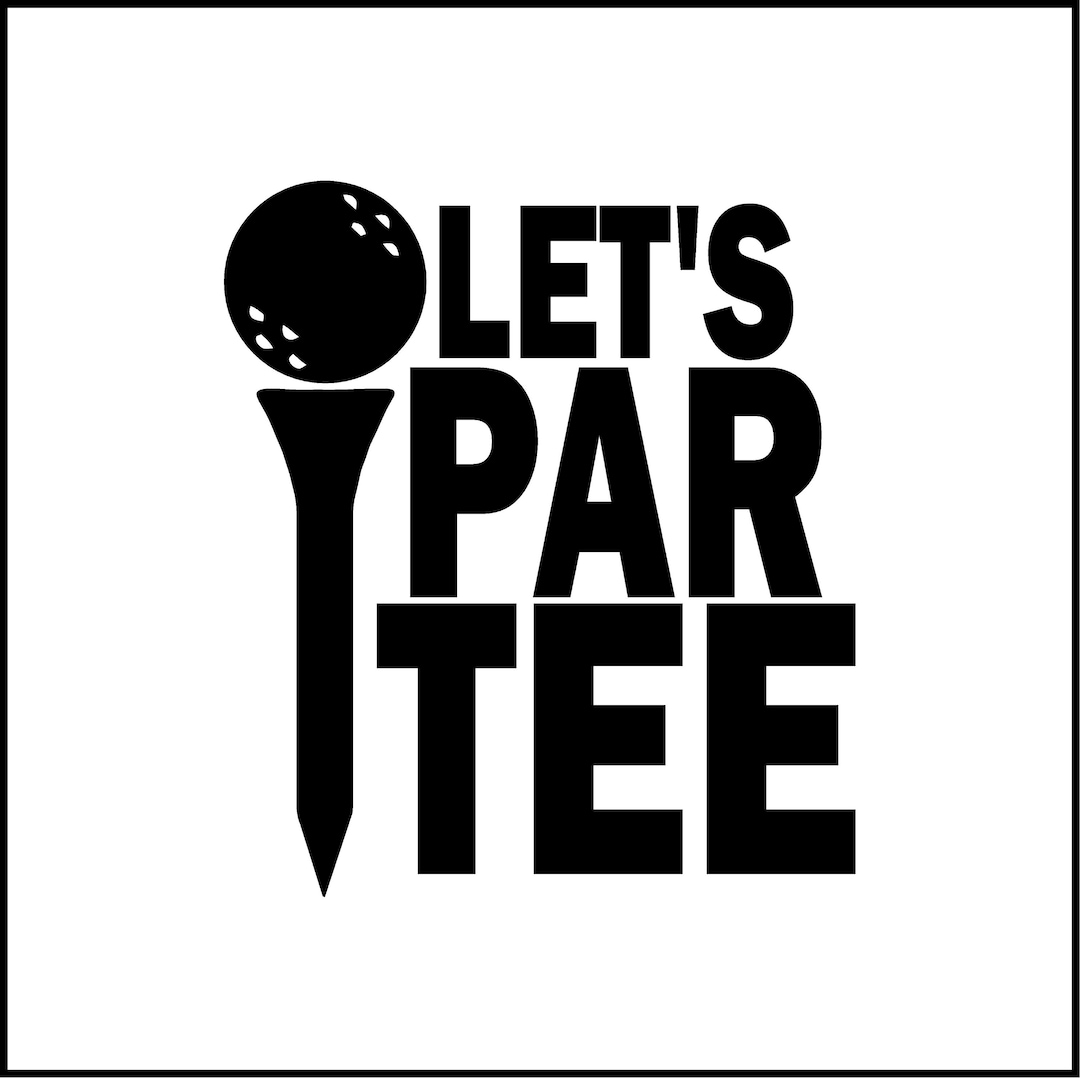 Let's Partee Golf Vinyl Decal/sticker for Laptop/car/truck/rv/motorhome ...