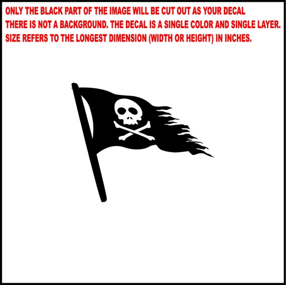 Pirate Flag Vinyl Decal/sticker for | Etsy