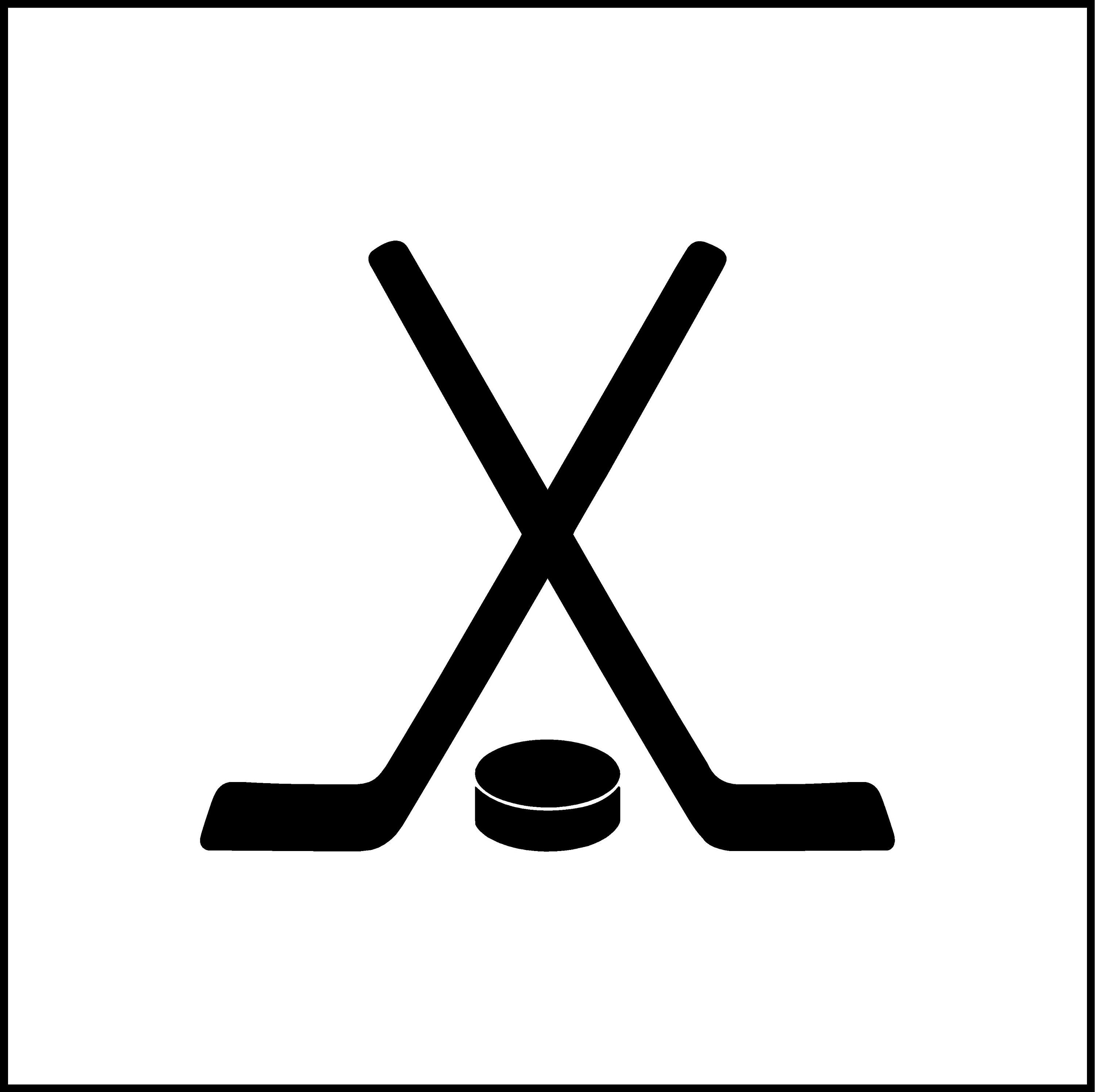 Crossed Hockey Sticks Vinyl Decal/sticker for - Etsy Canada
