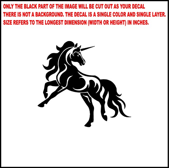 Unicorn Vinyl Decal/sticker for | Etsy