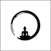 Buddha in A Circle Vinyl Decal - Etsy